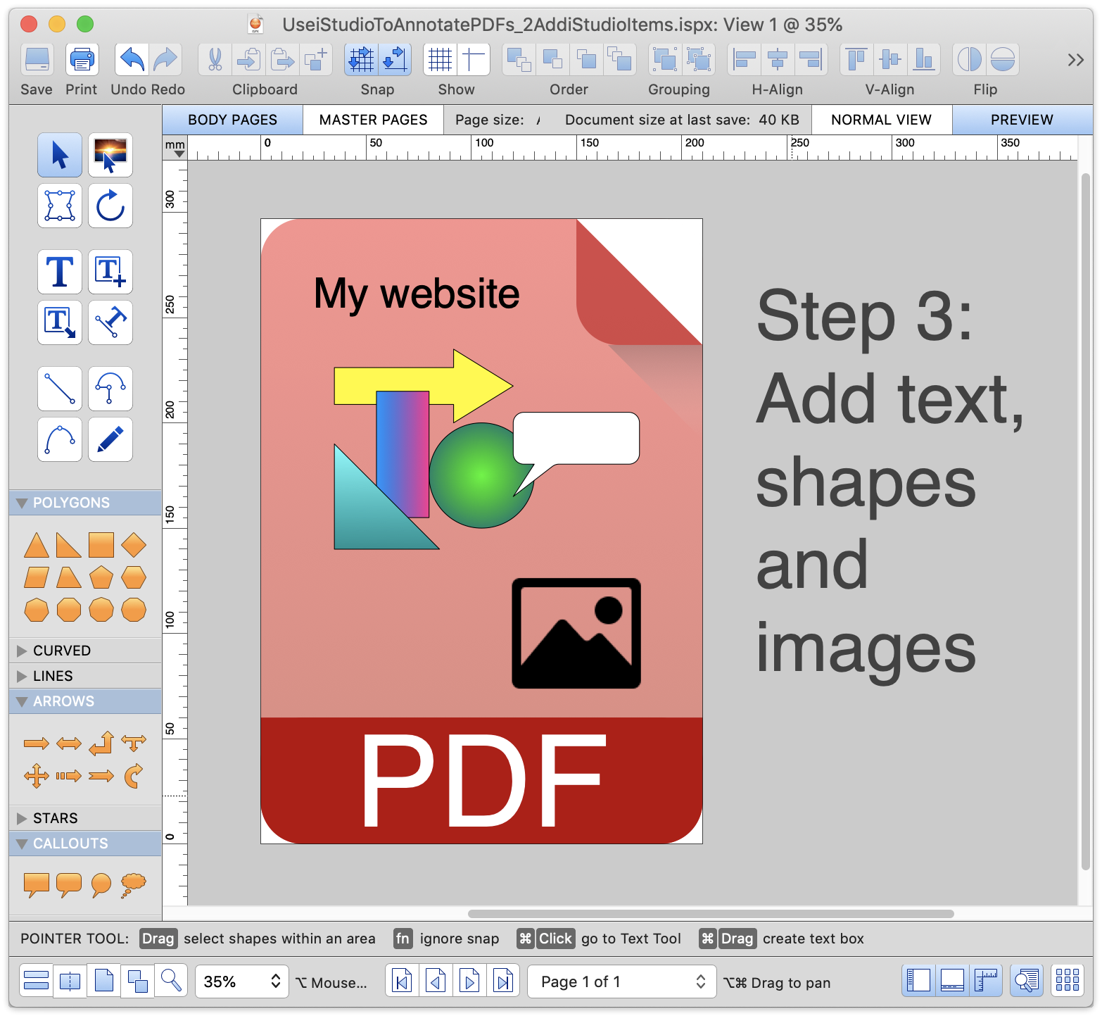 How To Annotate And Add Hyperlinks To PDFs IStudio Publisher Page 
